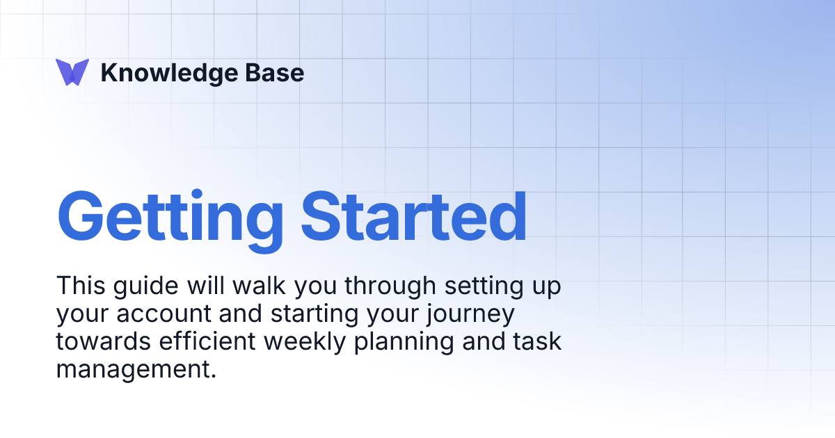 Getting Started | Knowledge Base